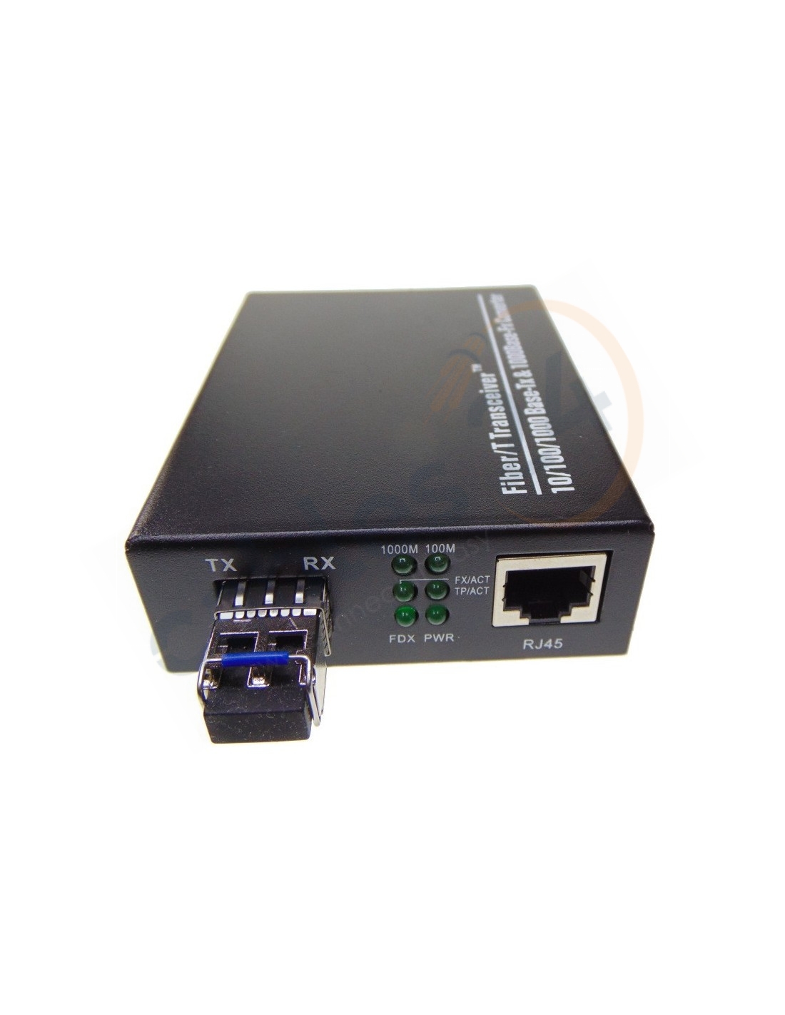 Conversor de medio Ethernet 10/100/1000M SFP monomodo LC 10Km