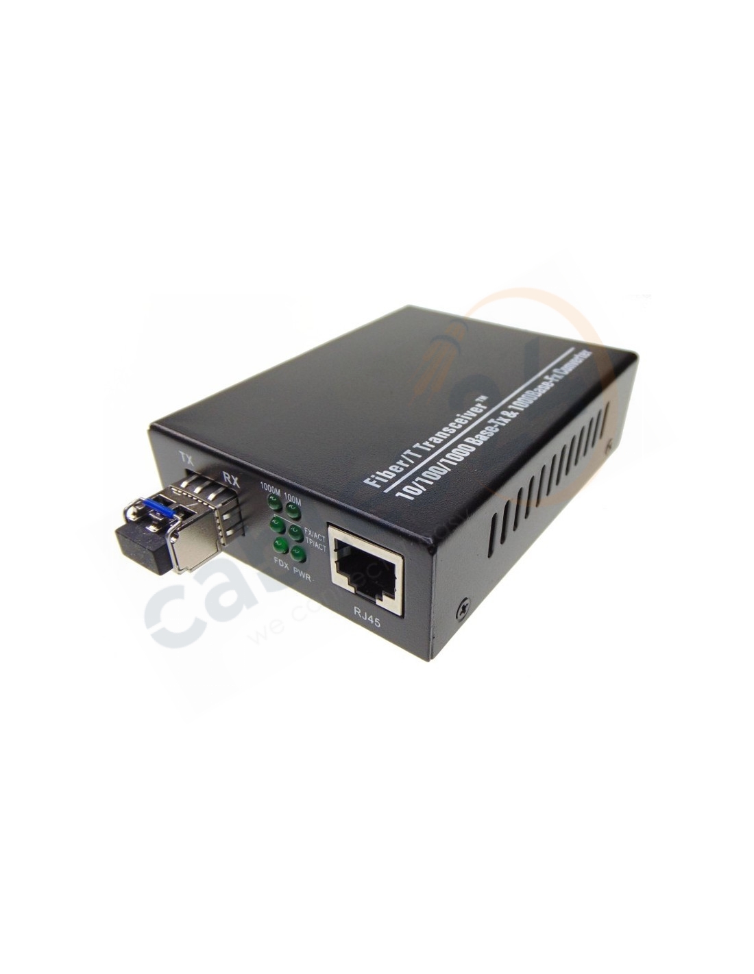 Conversor de medio Ethernet 10/100/1000M SFP monomodo LC 10Km