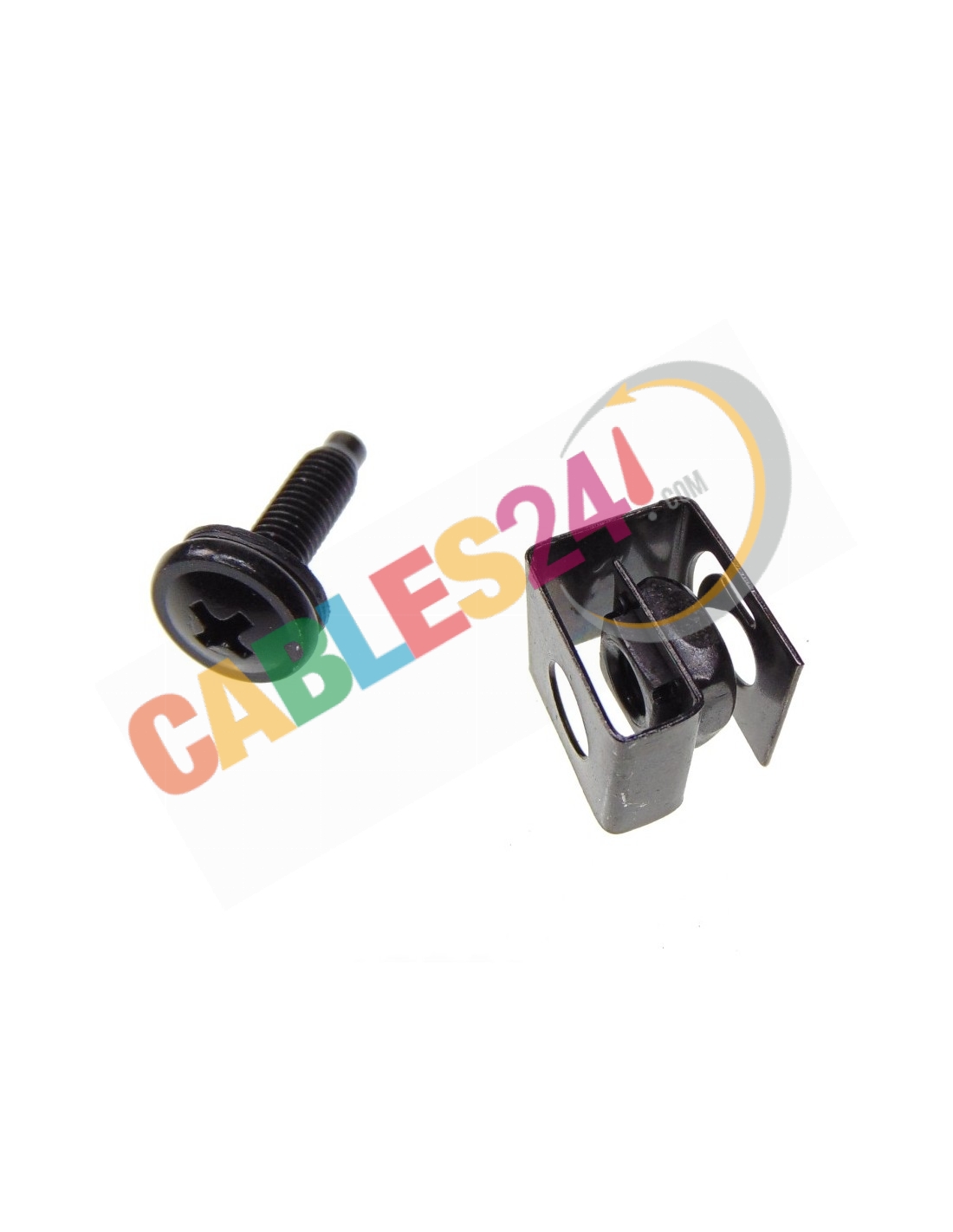 Kit tornilleria para rack M5 tornillo y tuerca con clip