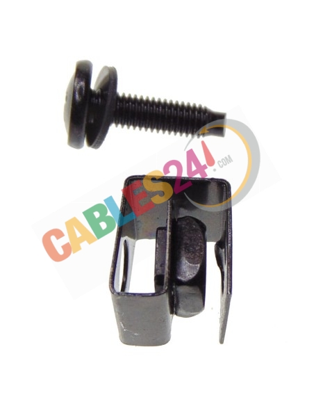 Kit tornilleria para rack M5 tornillo y tuerca con clip