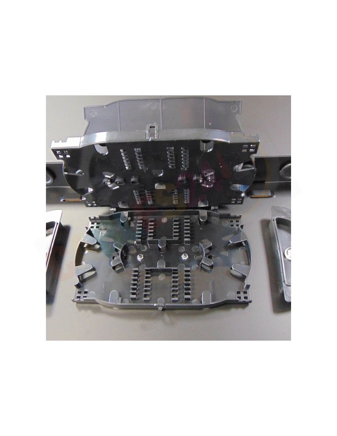 Fiber Optic Splice Tray 19'' 1U 24 x LC multimode Duplex