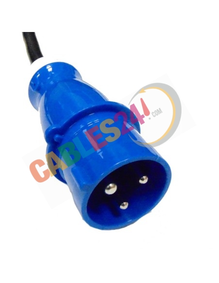 Power strip 9 sockets C19 with Commando Plug socket 32A termination