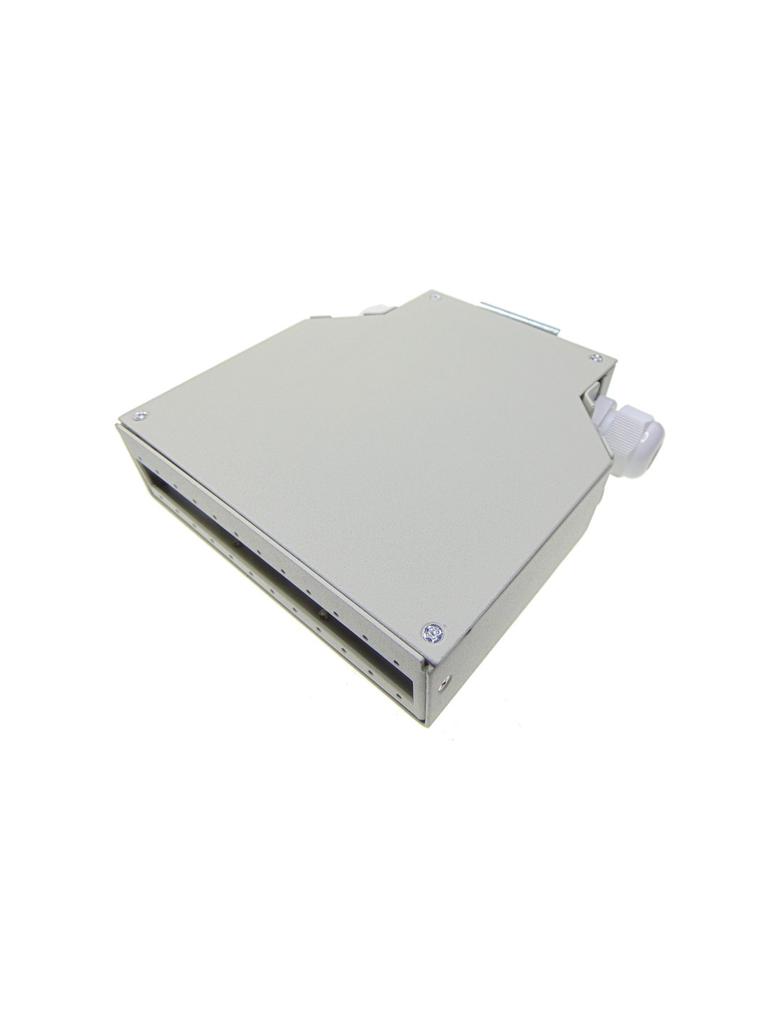 DIN Rail ODF box for up to 12 x SC Simplex / 12 x LC Duplex adapters